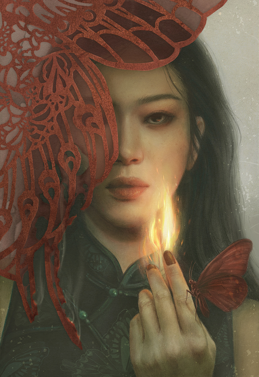 Artist Carissa Susilo's in-process design for the cover of Wen-Yi Lee's ...