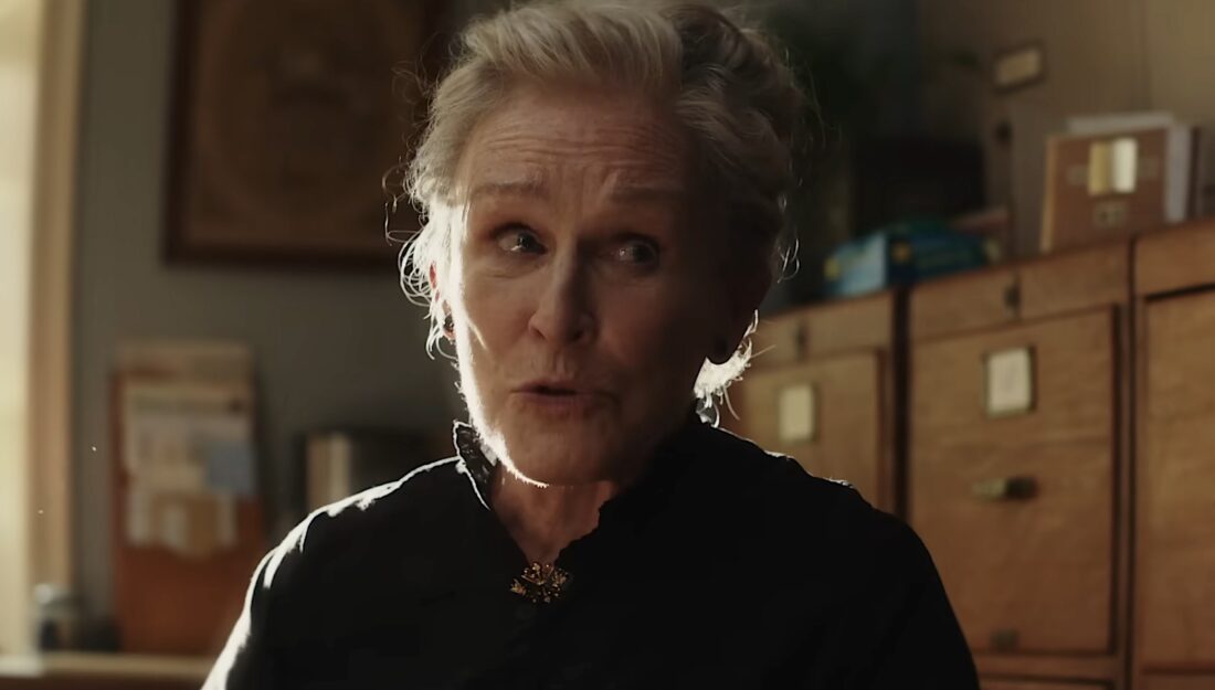 Glenn Close as Martha Delacroix in Wake Up Dead Man